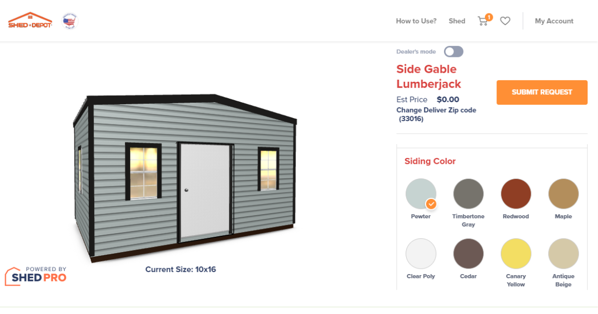 3D Shed Builder - Shed Depot in Florida